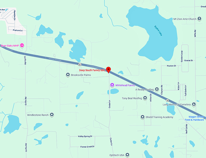 16. deep south family bbq map