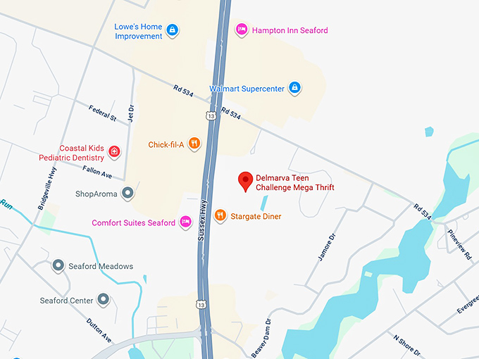 16. delmarva teen challenge mega thrift map