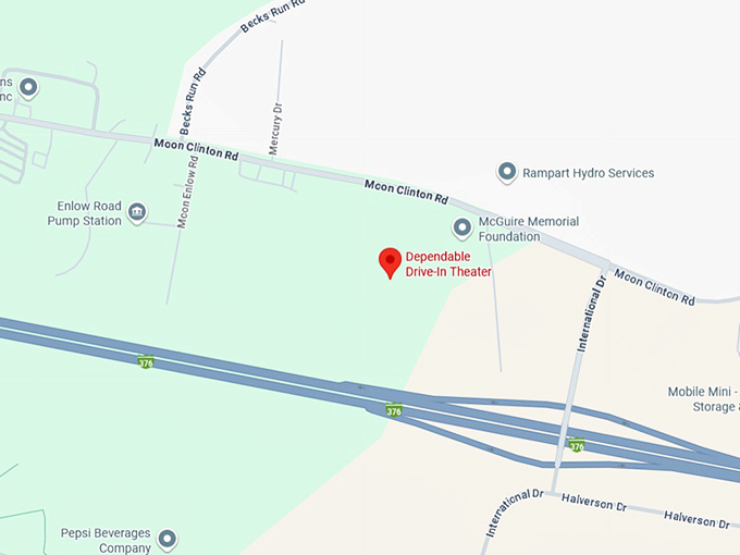 16. dependable drive‑in theater map