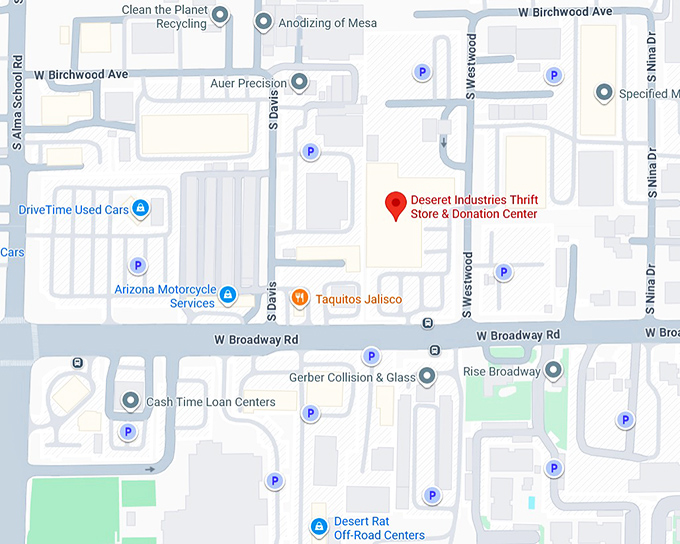16. deseret industries thrift store & donation center map