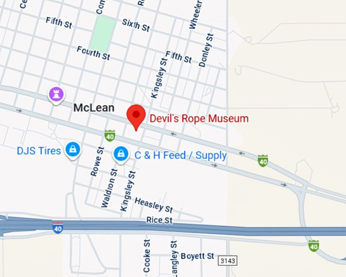 16. devil&rsquo;s rope museum map