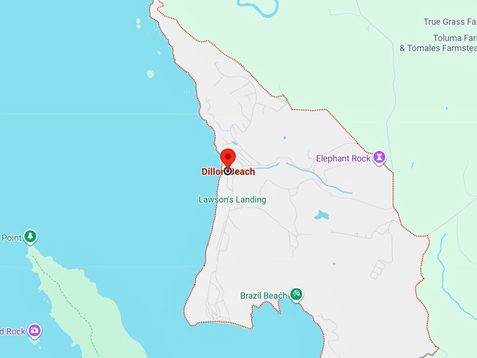 16. dillon beach map