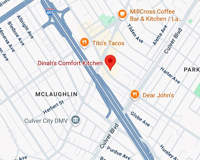 16. dinah's comfort kitchen map