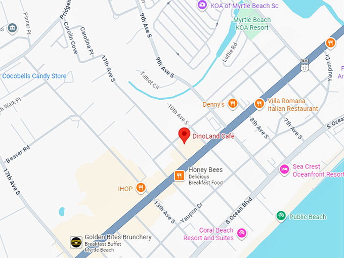 16. dinoland cafe map