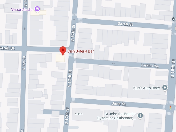 16. dish osteria bar map