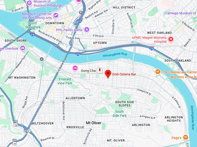 16. dish osteria bar map