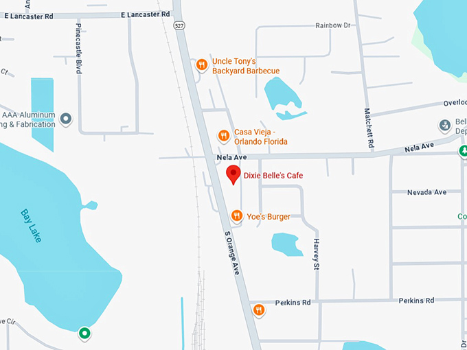 16. dixie belle's cafe map