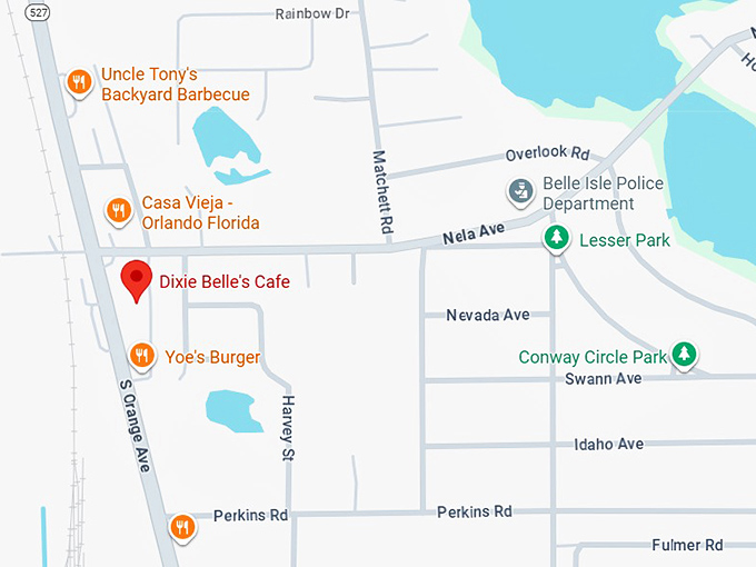 16. dixie belle's cafe map