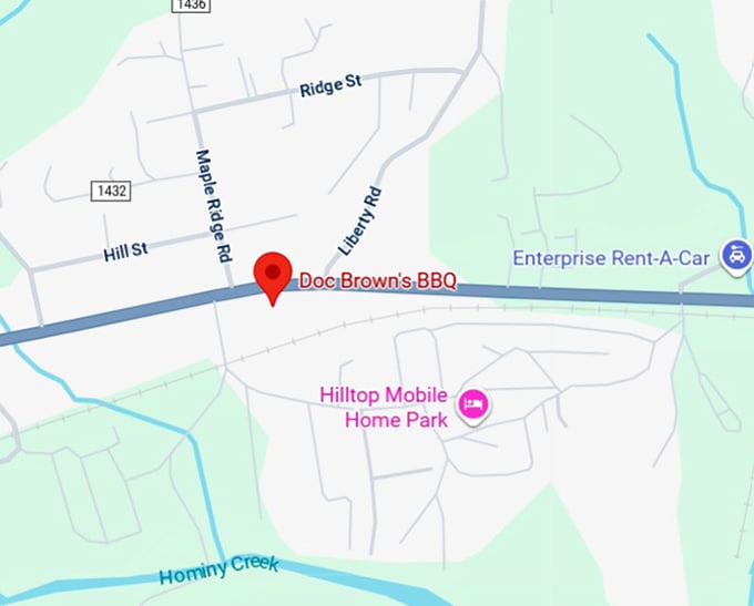 16. doc brown&rsquo;s bbq map