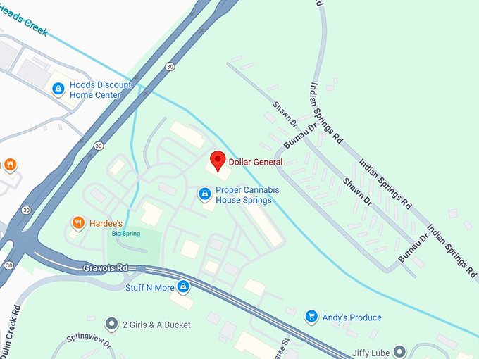 16. dollar general (7 walters pl) map