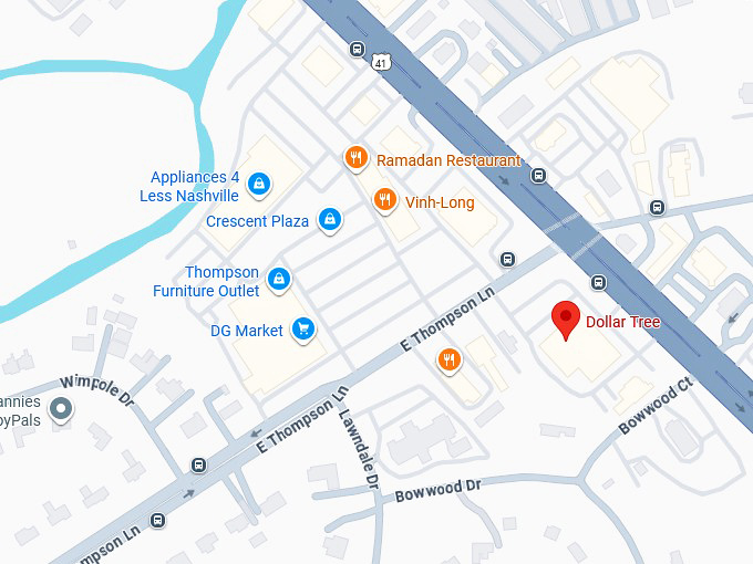 16. dollar tree - 1109 murfreesboro pike map