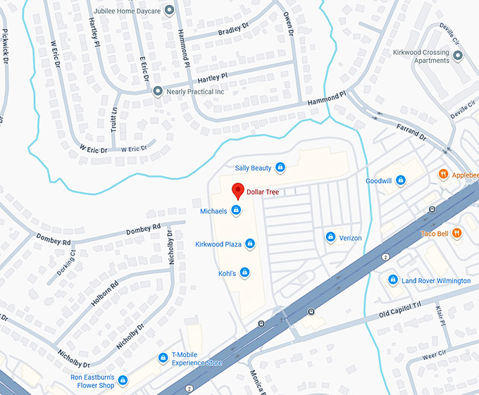 dollar tree (4429 kirkwood hwy) map