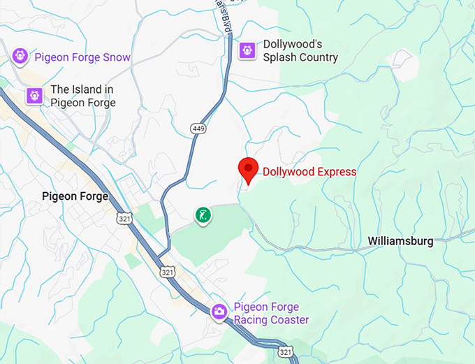 16. dollywood express map
