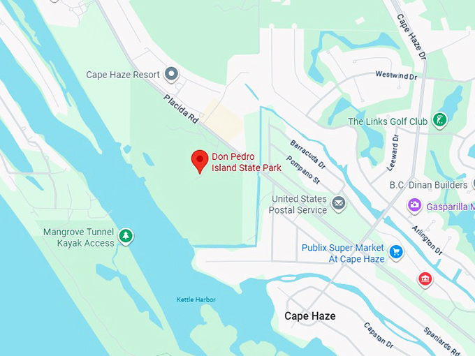 16. don pedro island state park map