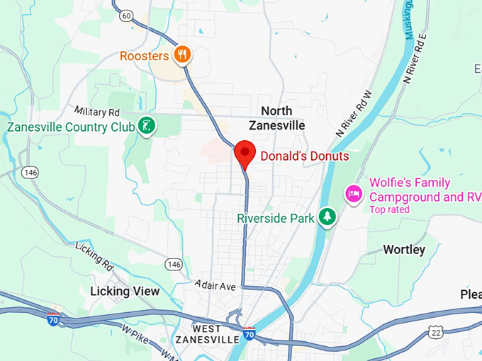 16. donald&rsquo;s donuts map