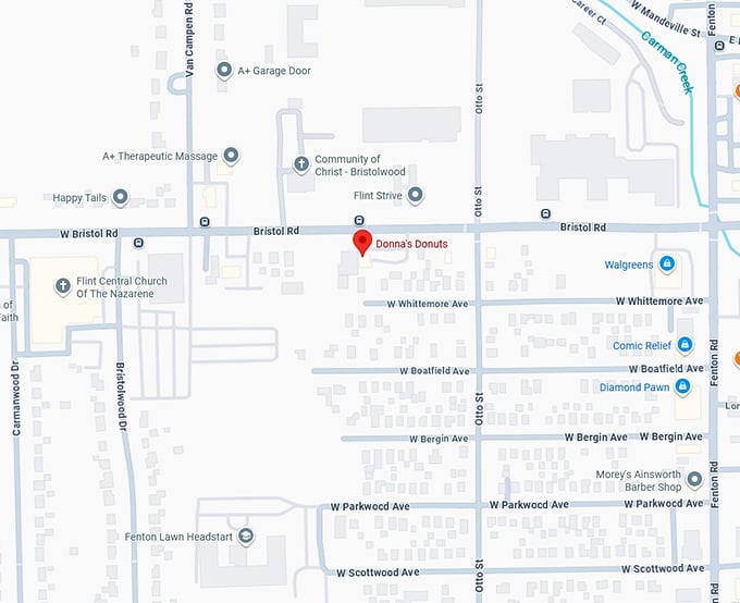 16. donna's donuts map