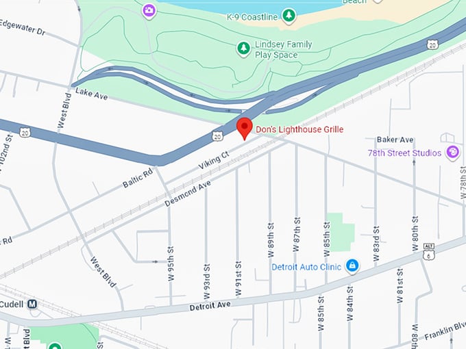 16. don's lighthouse grille map