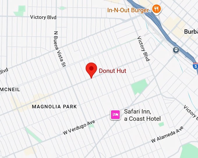16. donut hut map