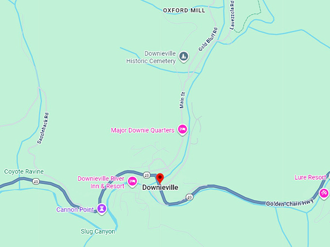 16. downieville map