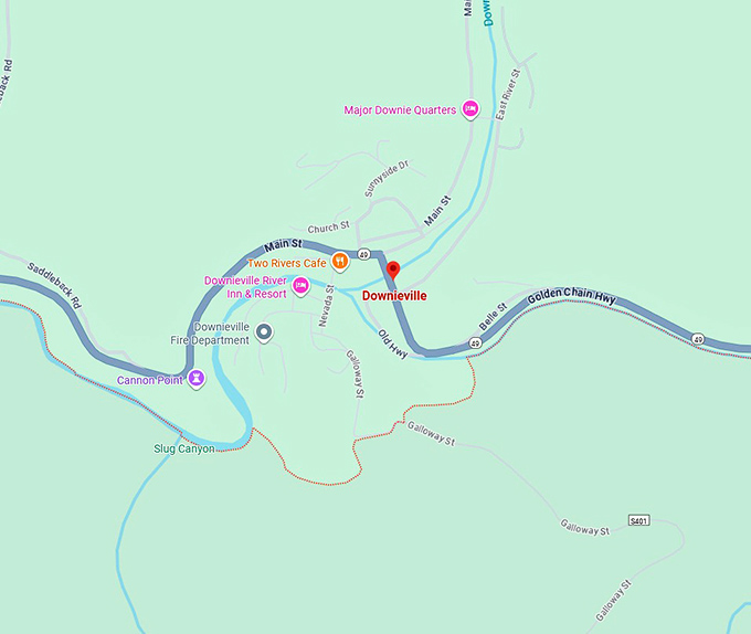 16. downieville map