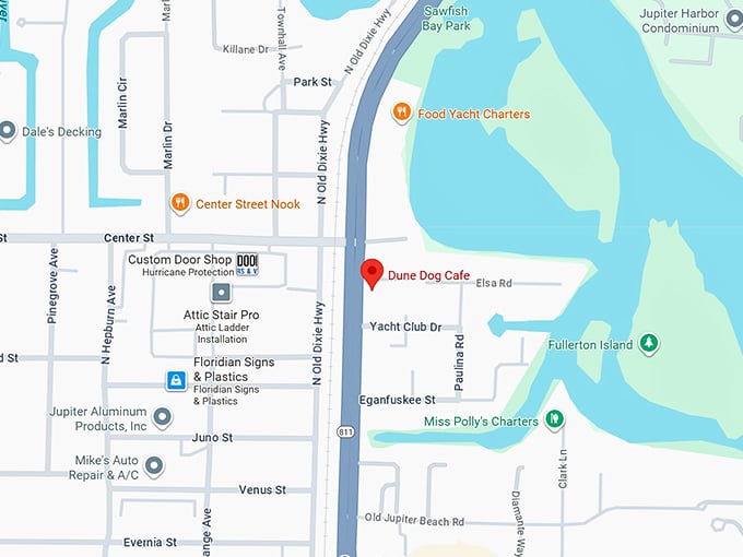 16. dune dog cafe map