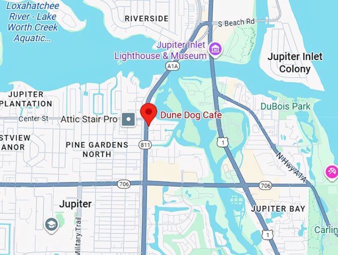16. dune dog cafe map