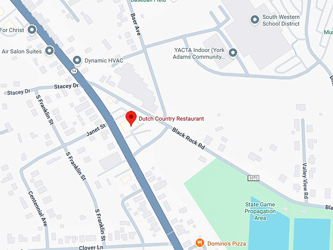 dutch country restaurant map