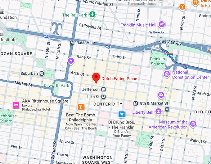 16. dutch eating place map
