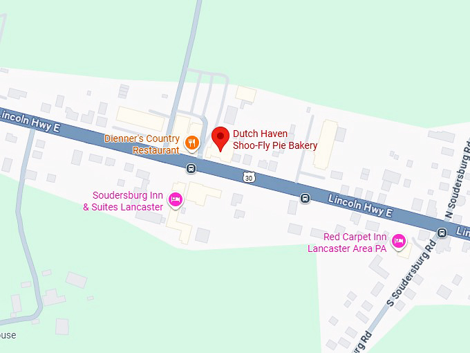 16. dutch haven shoo fly pie bakery map