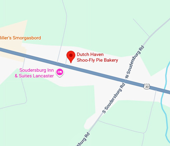 16. dutch haven shoo fly pie bakery map