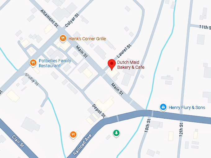 16. dutch maid bakery & cafe map