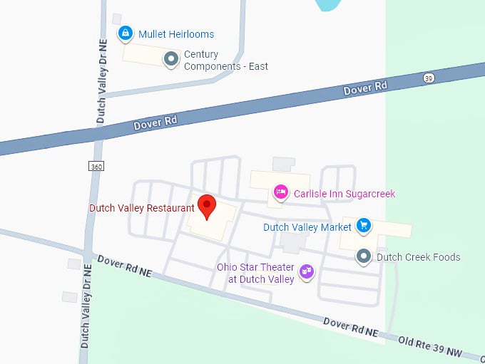 16. dutch valley restaurant map