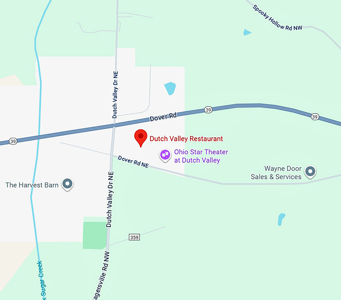 16. dutch valley restaurant map