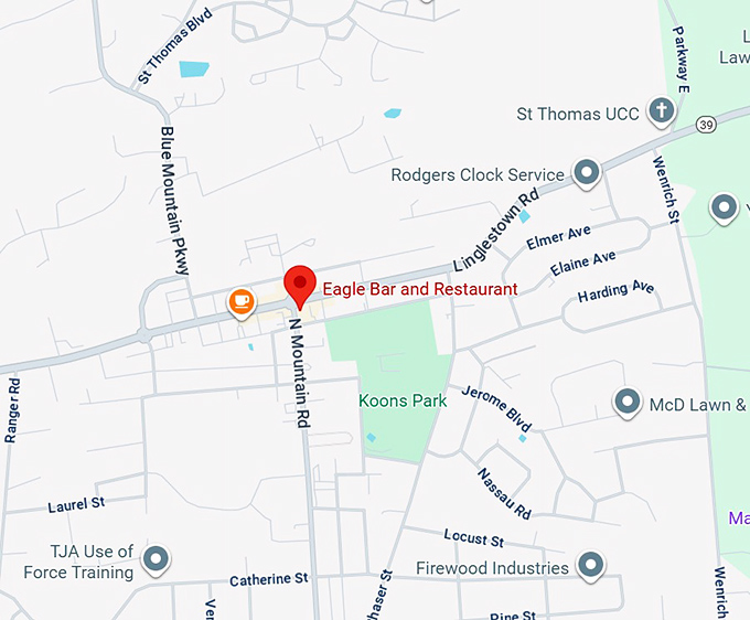 16. eagle bar and restaurant map