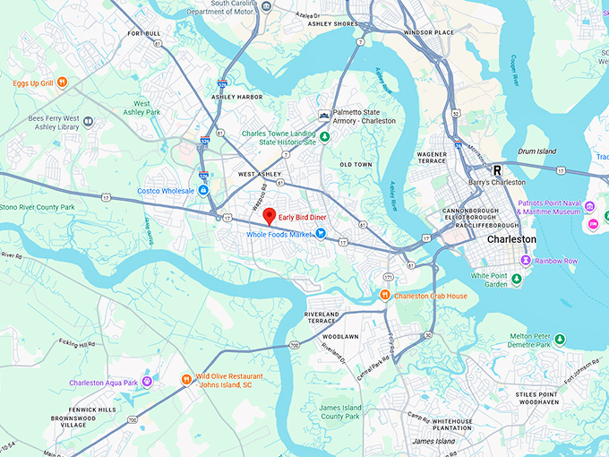 16. early bird diner map