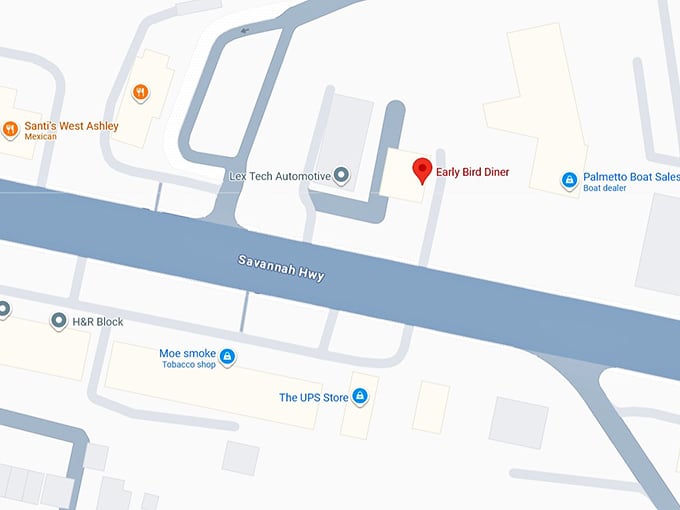 16. early bird diner map