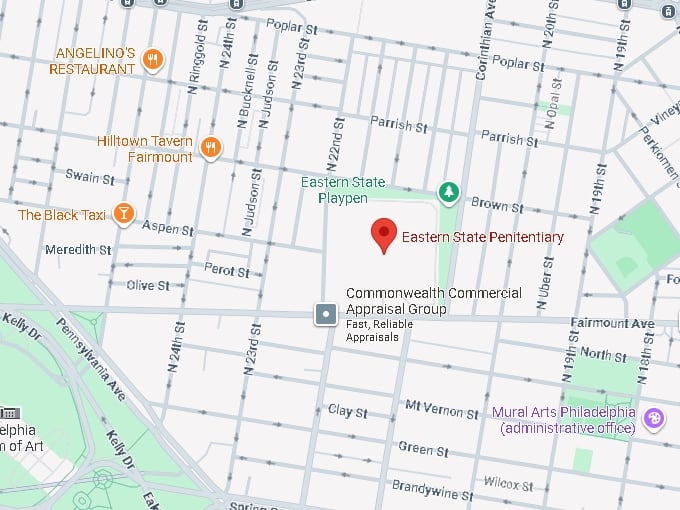 16. eastern state penitentiary map