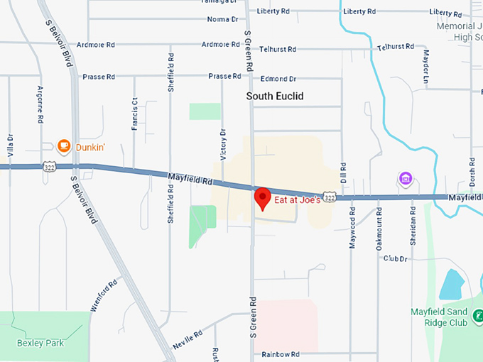 16. eat at joe's map