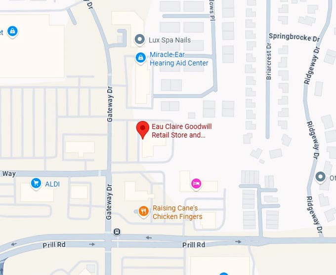 16. eau claire goodwill retail store and training center map