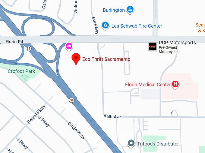 16. eco thrift sacramento map
