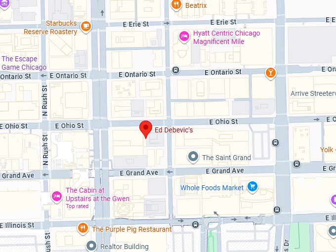 16. ed debevic&rsquo;s map