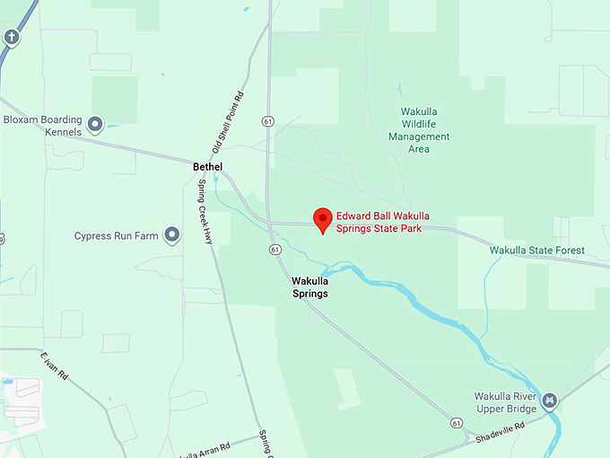 16. edward ball wakulla springs state park map
