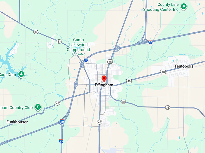 16. effingham il map