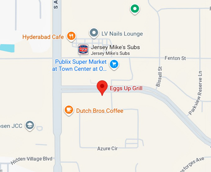 16. eggs up grill map