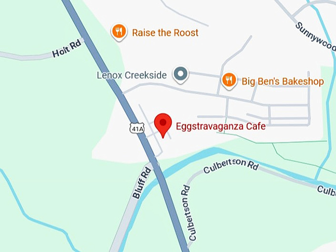 16. eggstravaganza cafe map