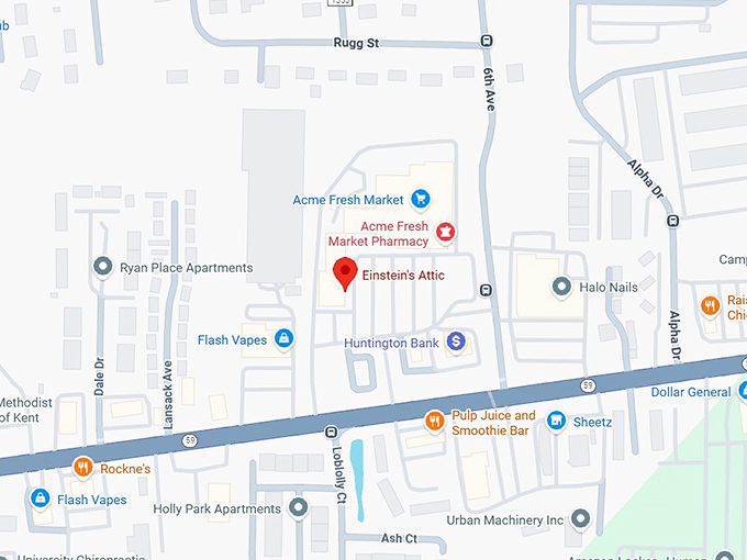 16. einstein's attic map