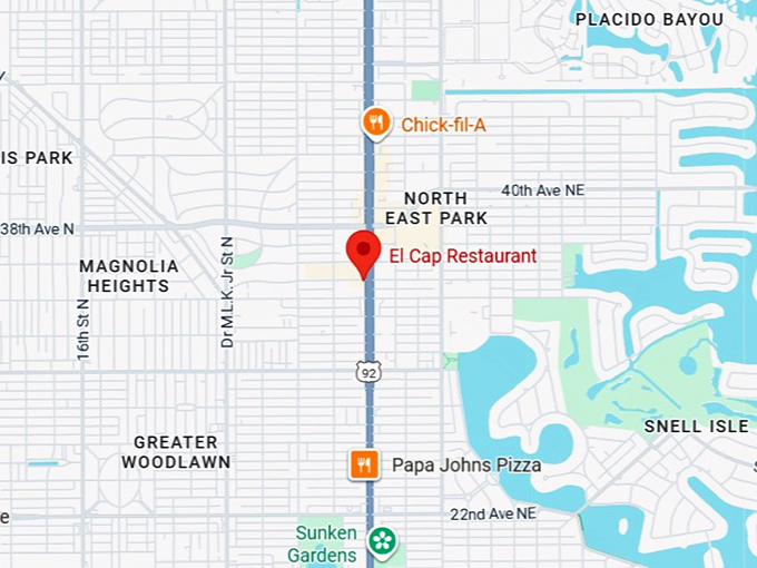 16. el cap restaurant map
