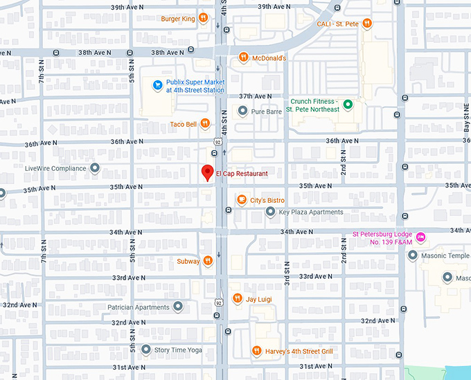 16. el cap restaurant map