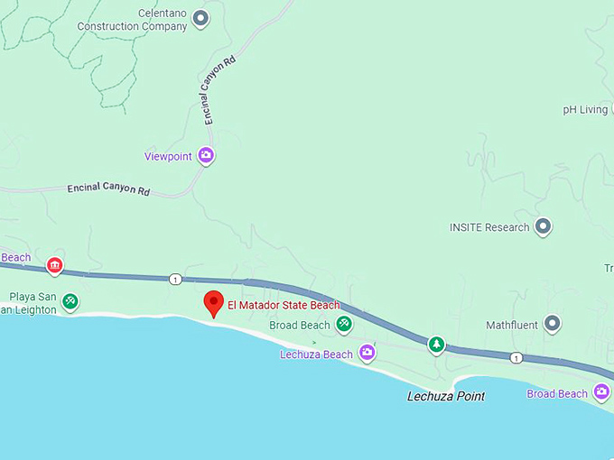 el matador state beach map