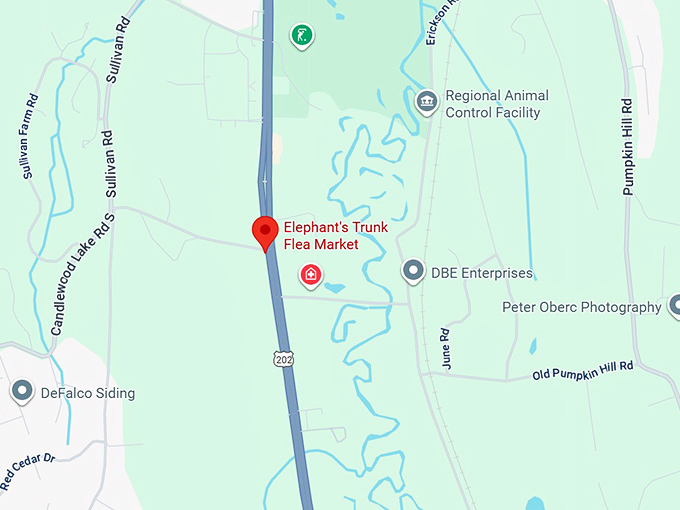 16. elephant's trunk flea market map